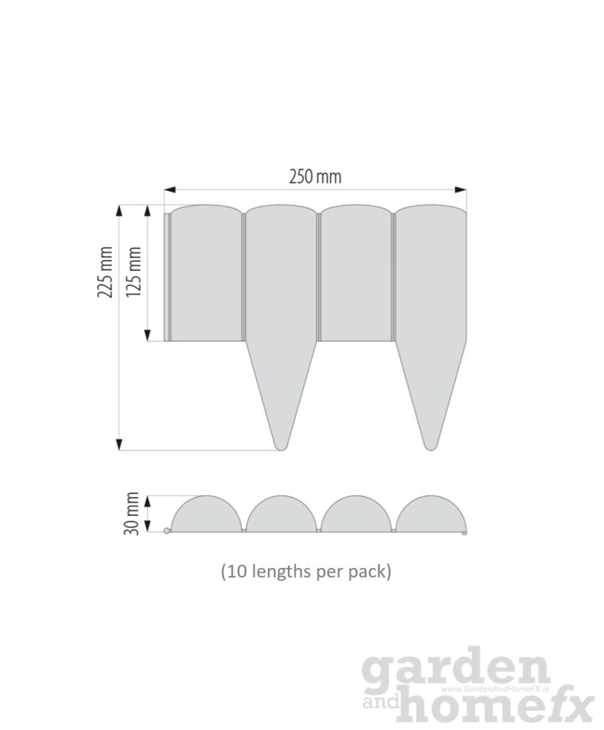 Log Effect Plastic Garden Lawn Edging - Garden and Home FX