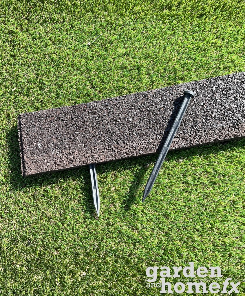 Recycled Rubber Lawn Edging - 1m - Garden and Home FX