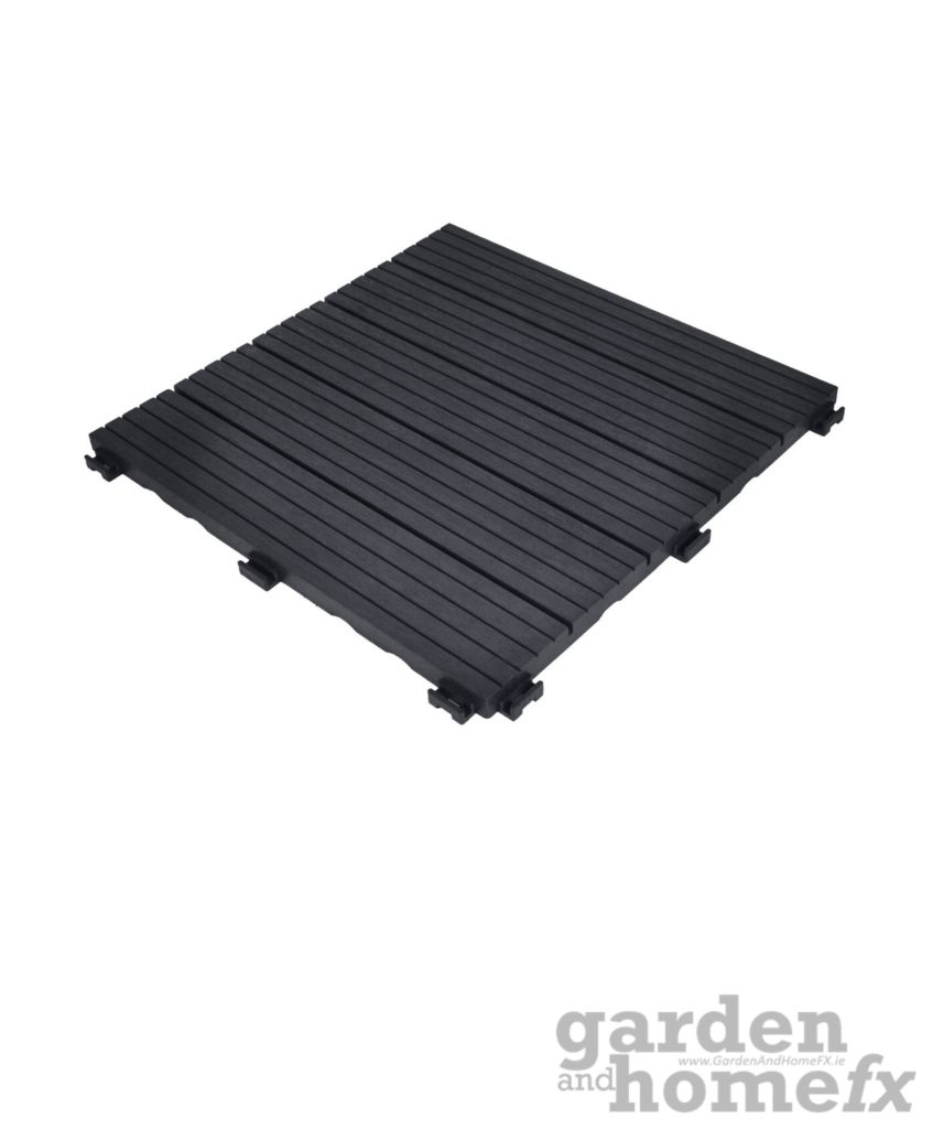 Recycled Rubber Deck & Balcony Tiles - 0.55m2 - Garden and Home FX