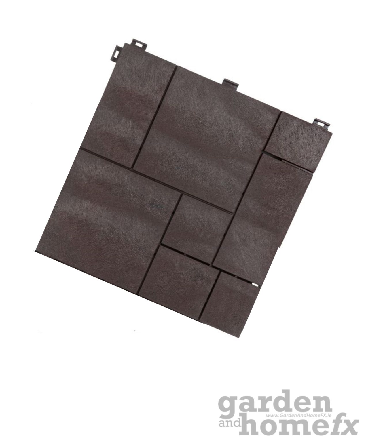 Recycled Rubber Deck & Balcony Tiles - 0.55m2 - Garden and Home FX