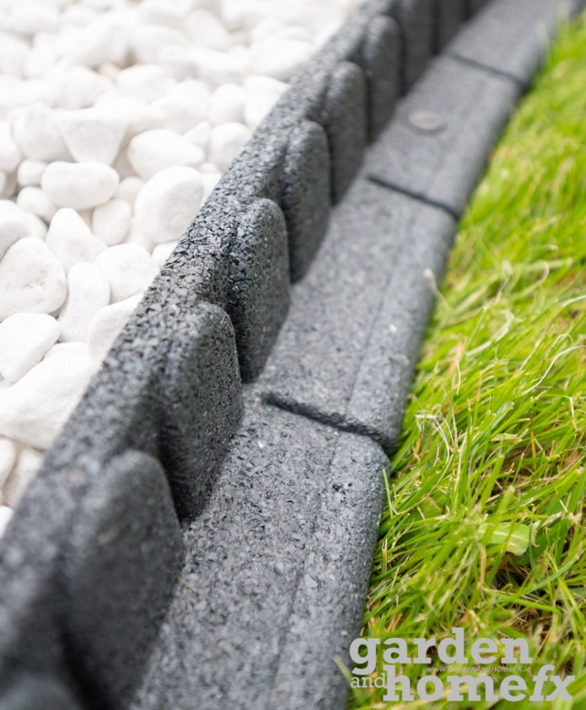Recycled Rubber Mowing Lawn Edging - 1.2m - Garden and Home FX