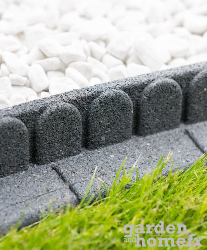 Recycled Rubber Mowing Lawn Edging - 1.2m - Garden and Home FX