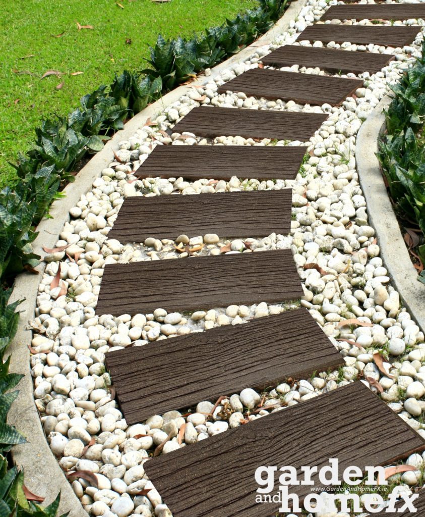 Recycled Rubber Stepping Stones - Railway Sleeper - Garden and Home FX