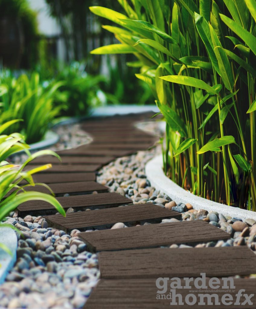 Recycled Rubber Stepping Stones - Railway Sleeper - Garden and Home FX