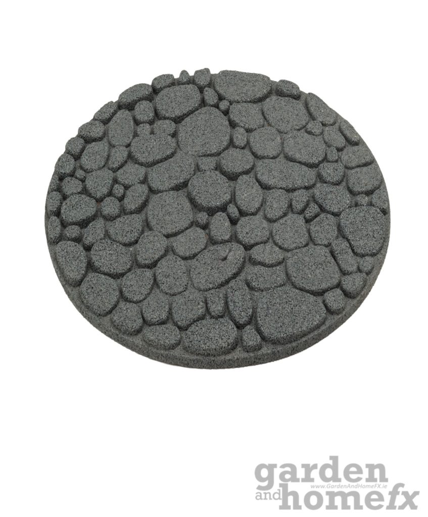 Recycled Rubber Stepping Stones - Round River Stone - Garden and Home FX