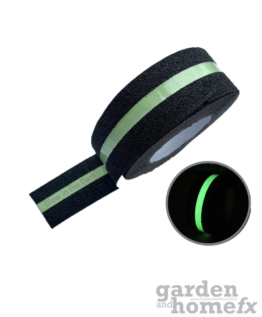 Anti-Slip Tape - Glow in the Dark, 50mm x 10m - Garden and Home FX
