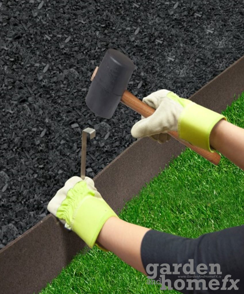 Recycled Rubber Flexi Ultra Thin Lawn Edging - 6m - Garden and Home FX