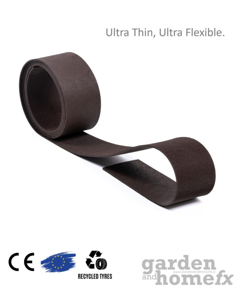 Recycled Rubber Flexi Ultra Thin Lawn Edging - 6m - Garden and Home FX